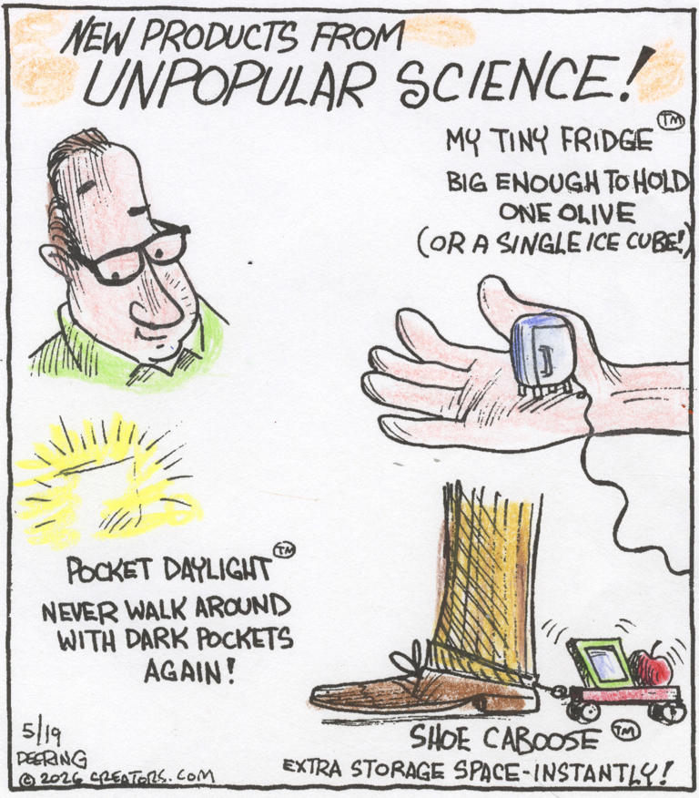 The latest “Strange Brew” comics by John Deering