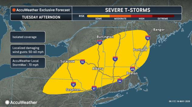 Severe storms with damaging winds to focus on central, eastern US