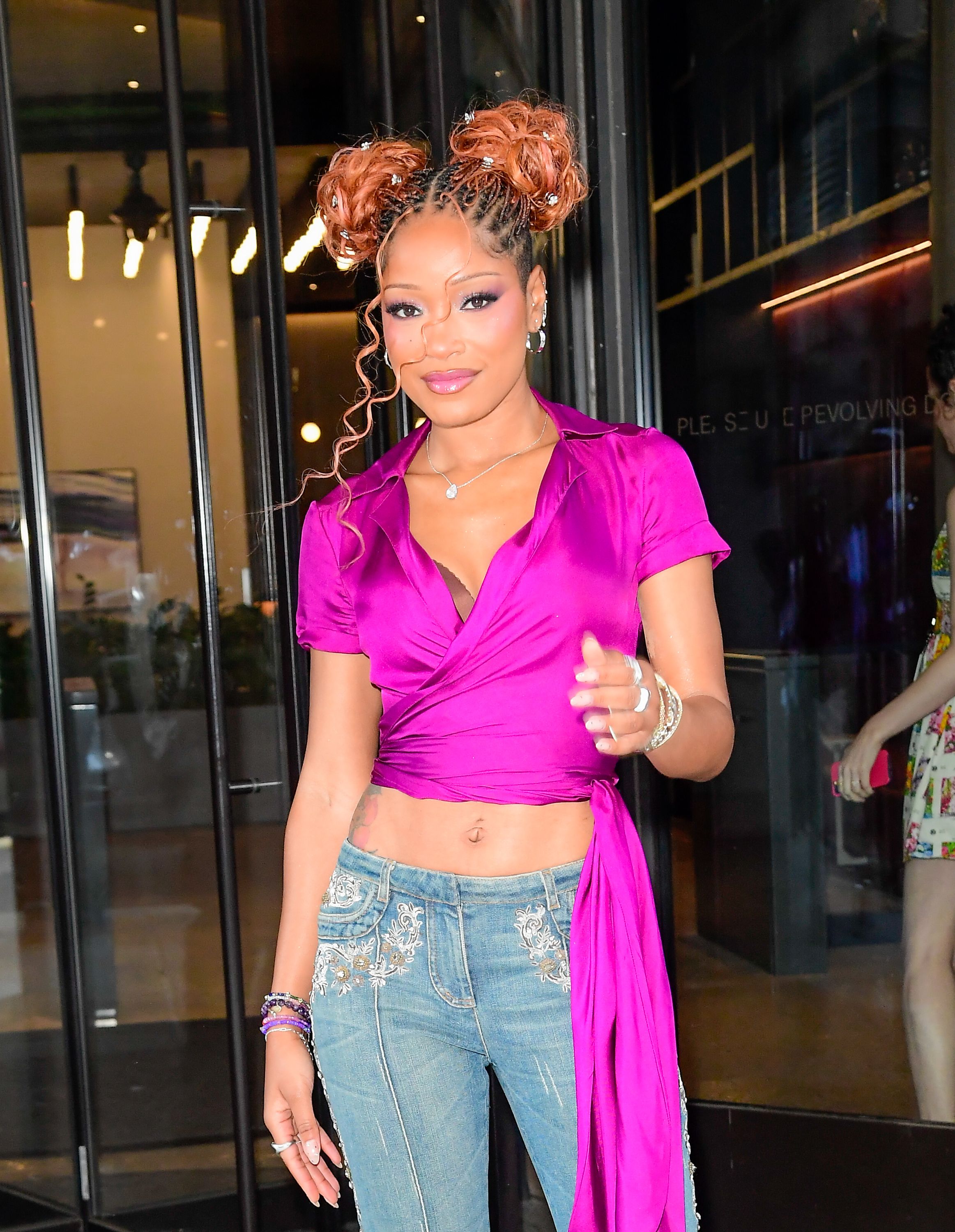 Keke Palmer's bedazzled space buns are the ultimate '90s throwback