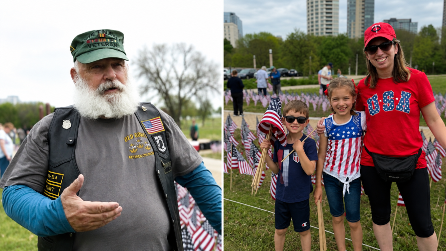 Field of flags honors fallen soldiers
