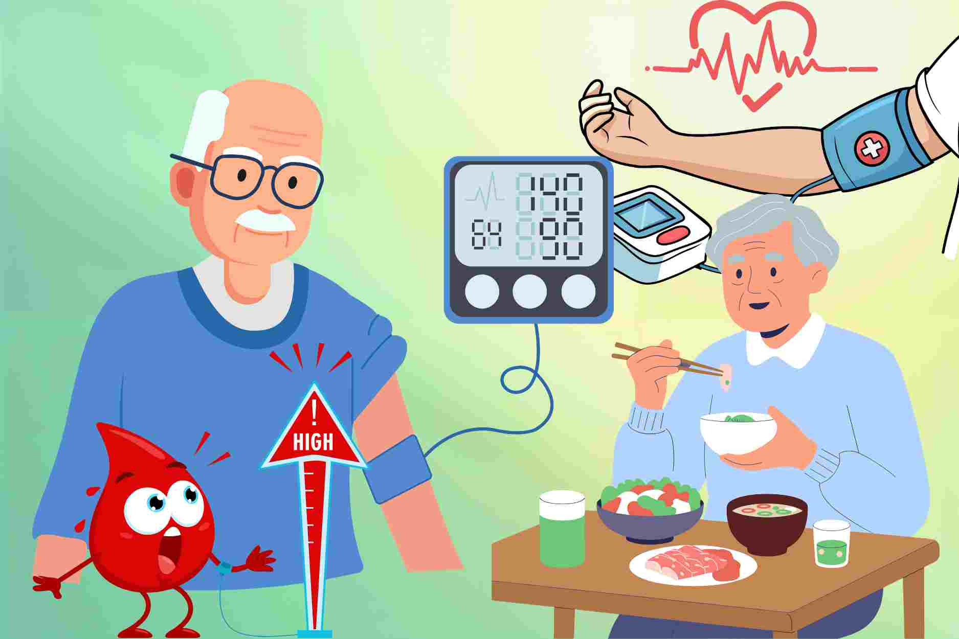 Thời điểm ăn uống khiến huyết áp tăng cao hơn ở nam giới trung niên