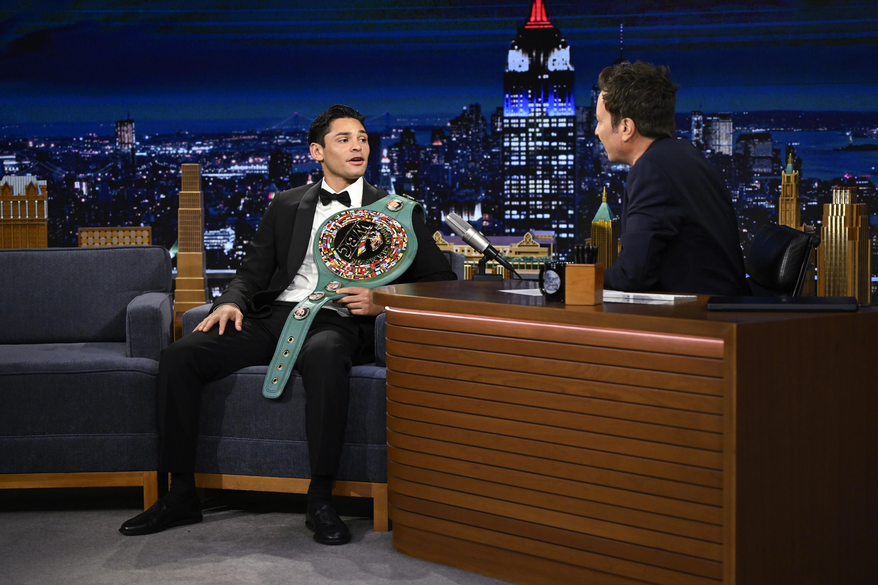 Ryan Garcia announces Conor Benn fight on Jimmy Fallon show