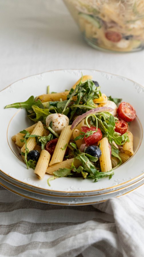 This creamy Italian pasta salad is fresh, easy and packed with flavor