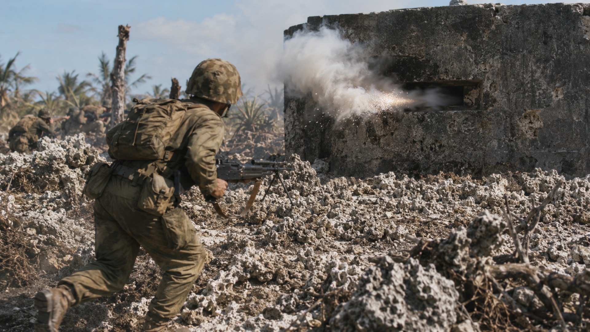 Hoe Arthur Jackson een Japanse bunkerlinie op Peleliu doorbrak