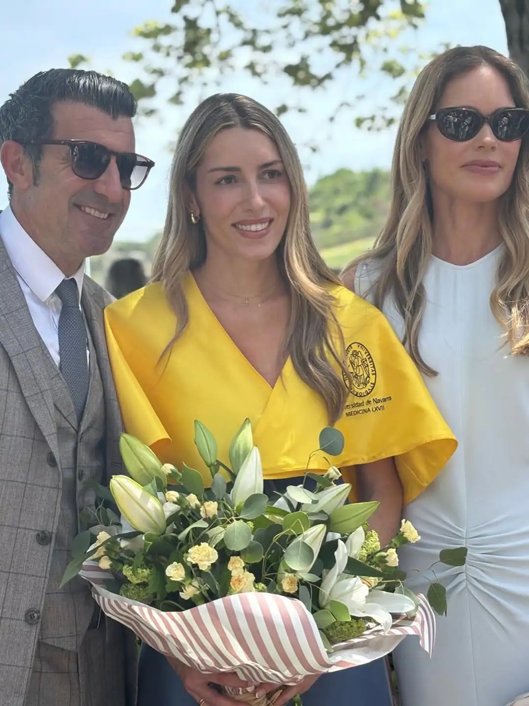 ¡Felicidades, doctora!: Luis Figo y Helen Svedin, padres orgullosos en ...