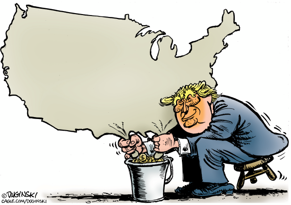 The latest political cartoons from Paul Duginski