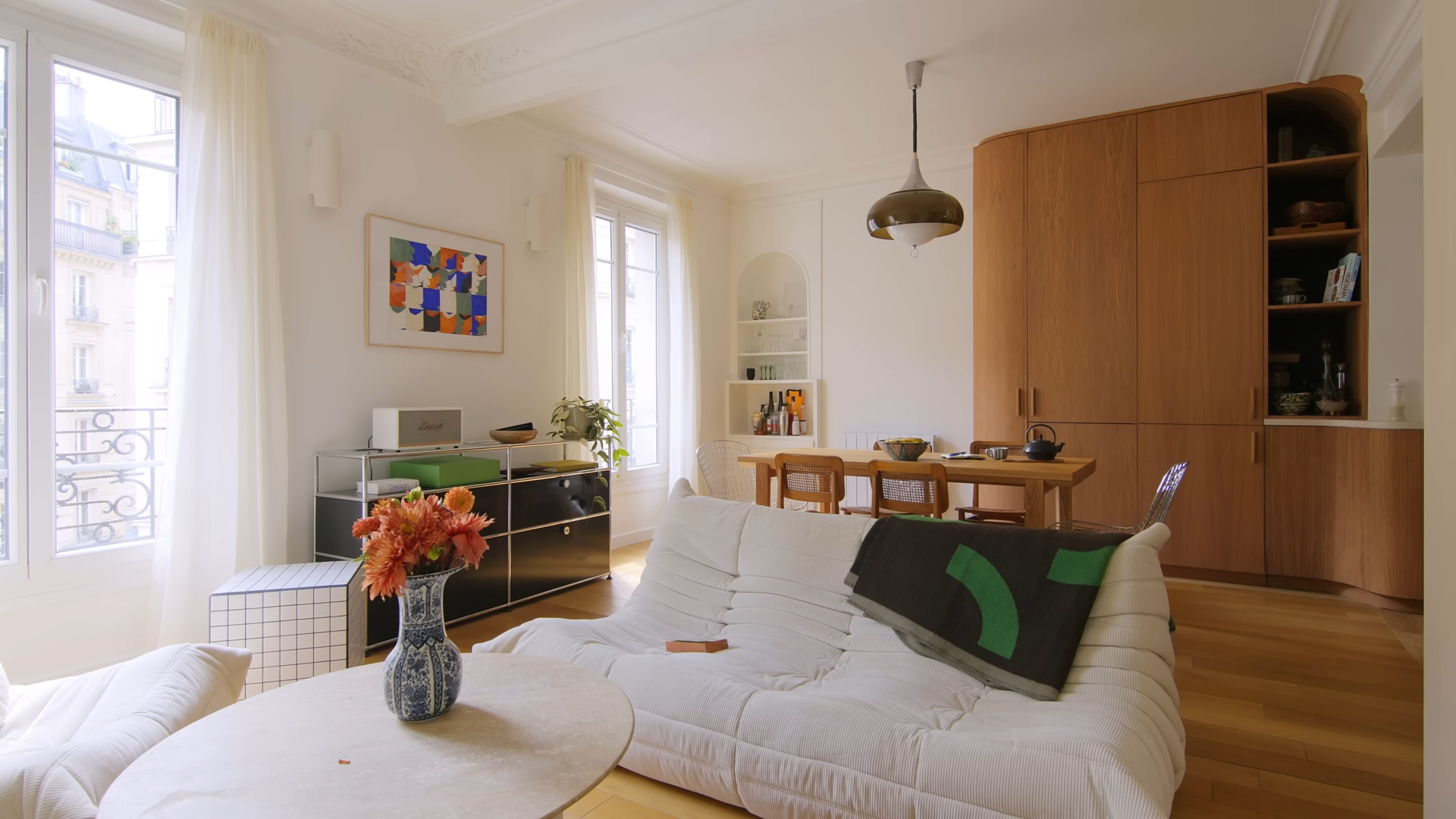 The bathroom is in the bedroom - and it actually works