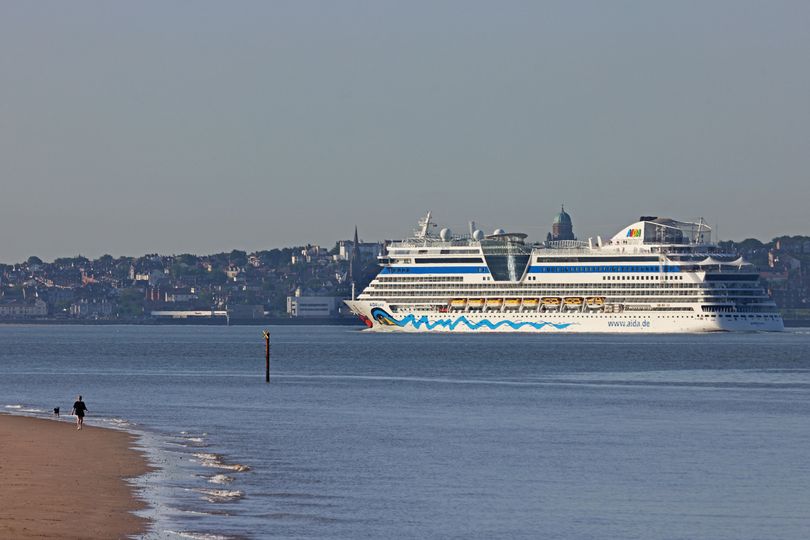 Unusual ship arrives at Liverpool's cruise terminal