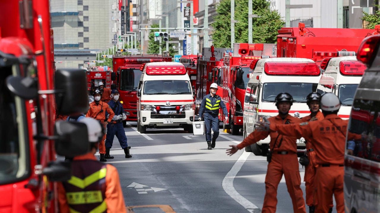 Man sprays unidentified chemical into Japan mall, injuring at least 20
