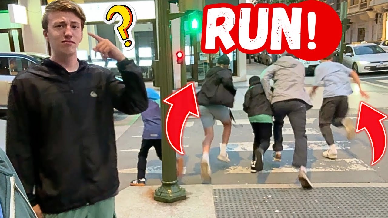 Family Fun Pack suddenly had to run during a scary situation in Spain