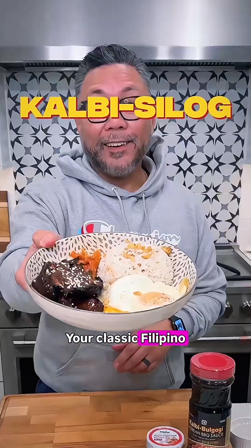 Filipino breakfast with a Korean BBQ twist