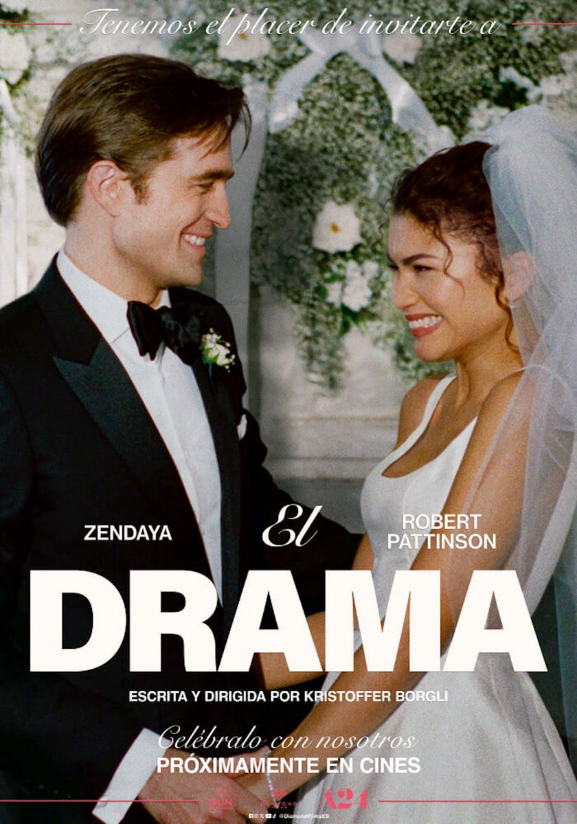 Crítica de 'El drama', la provocadora y subversiva película de Zendaya y Robert Pattinson ⭐⭐⭐⭐