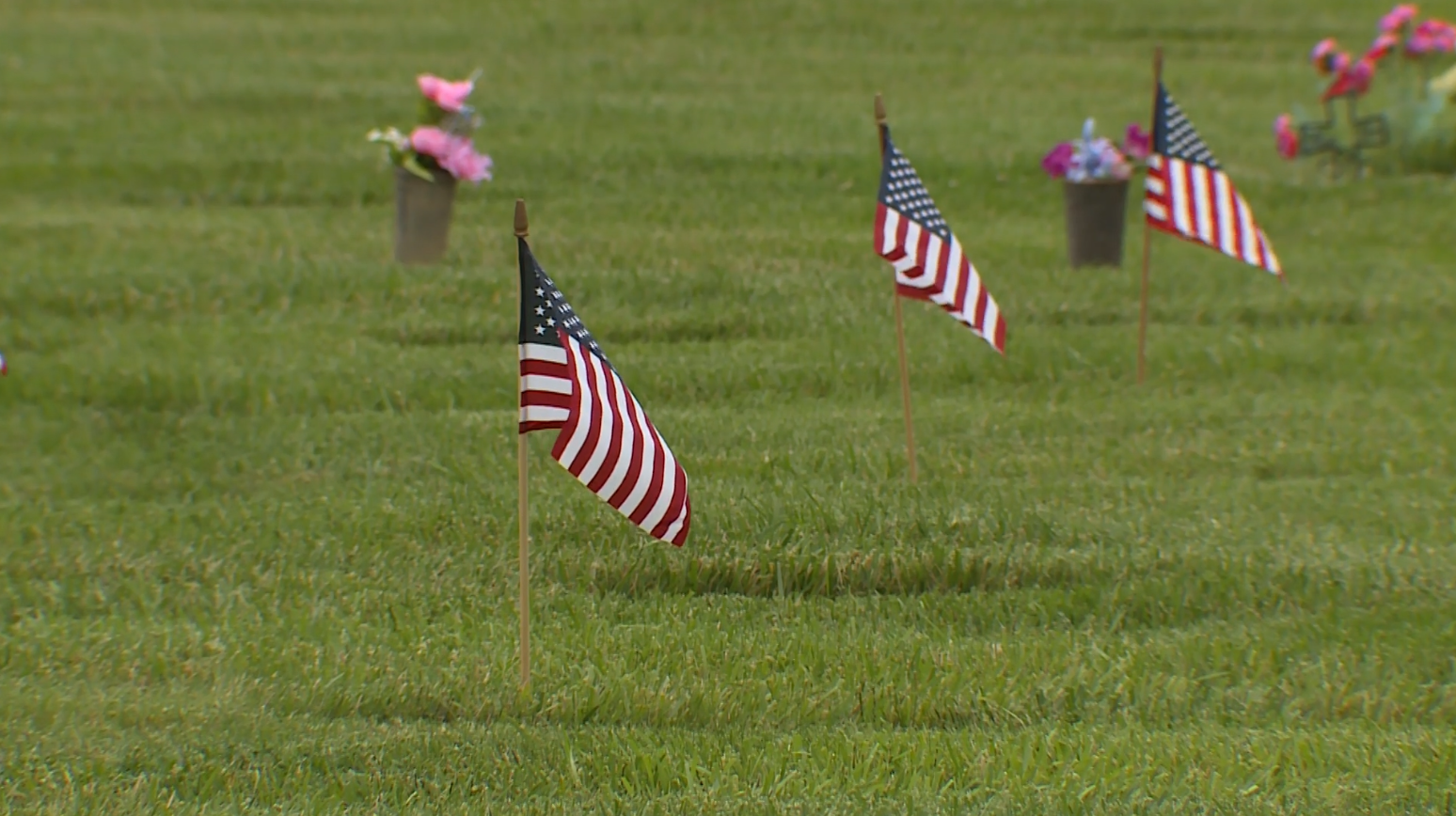 Thousands of flags wave at Gate of Heaven Cemetery to honor veterans