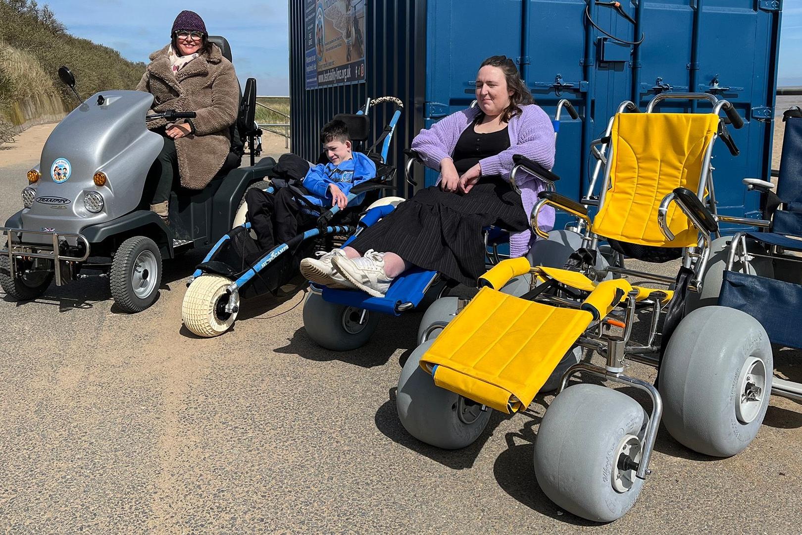 'Life-changing' - new specialist wheelchairs improve access to beach at ...