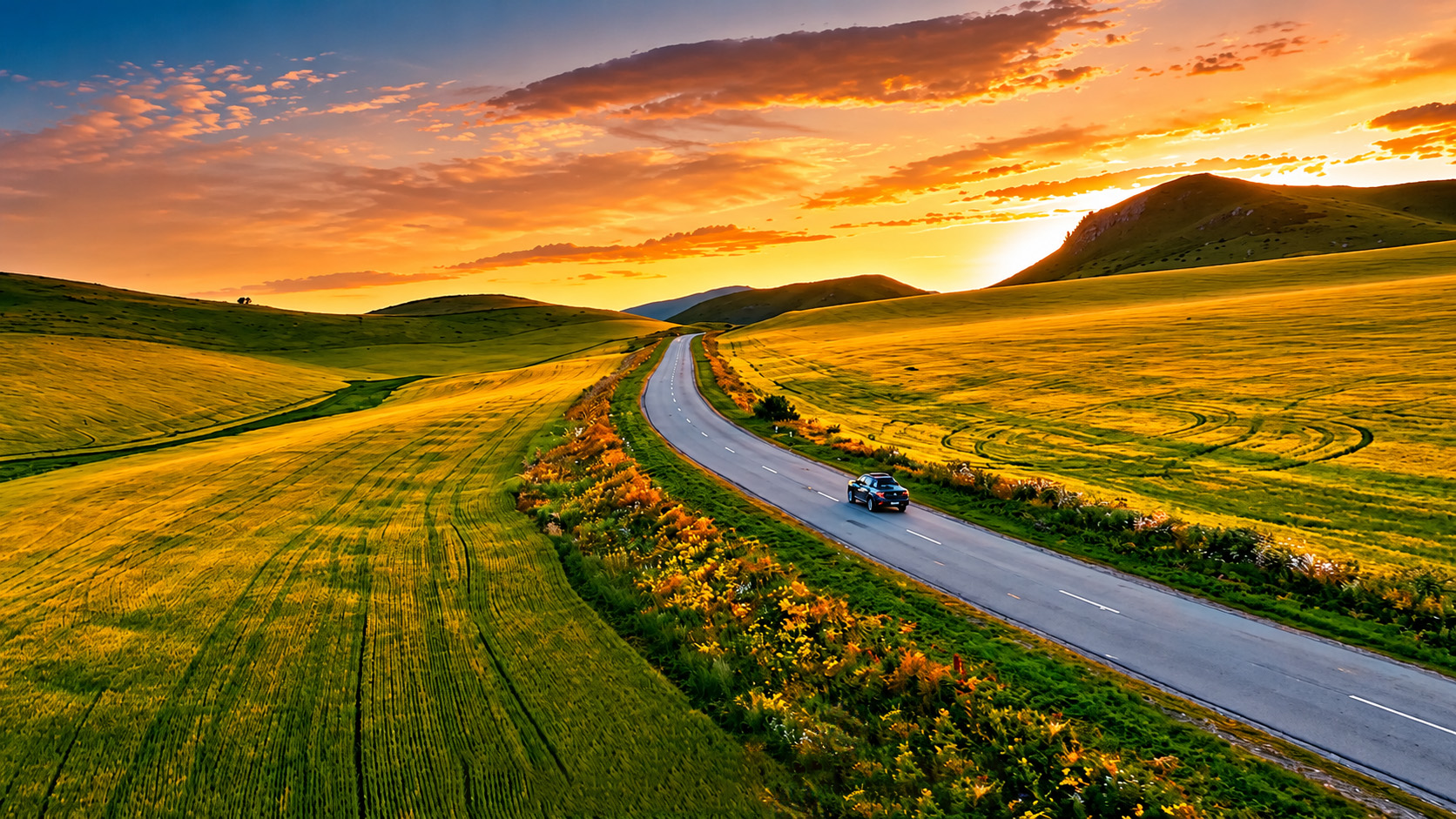 A remote sunset drive through Katon Karagay’s wild mountains