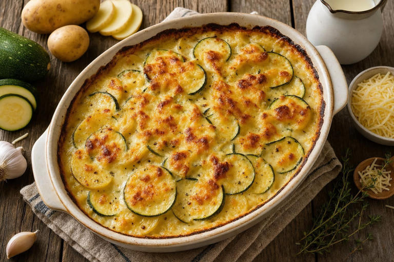 Ce gratin dauphinois léger aux courgettes a remplacé l’original chez ...
