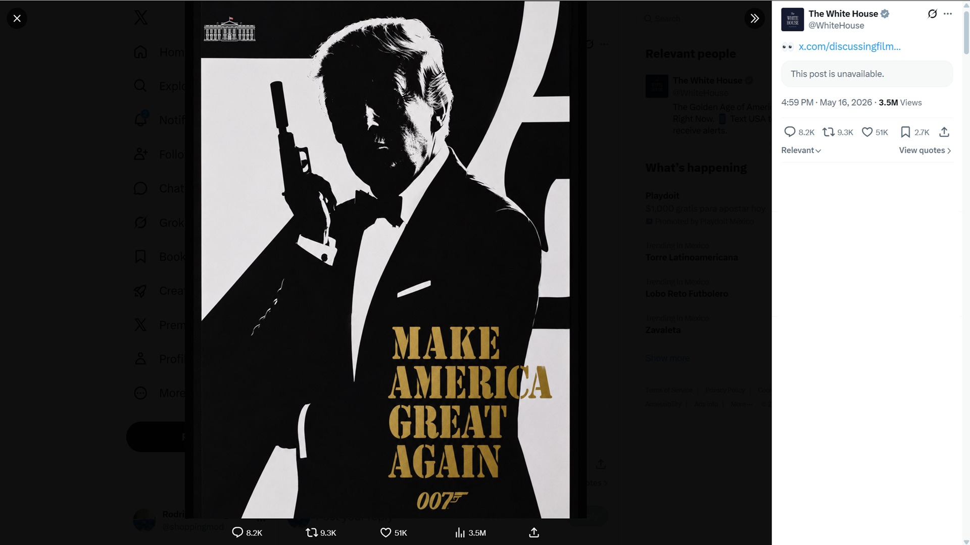 Jimmy Kimmel on Trump as the new James Bond: 'His approval rating is 007'