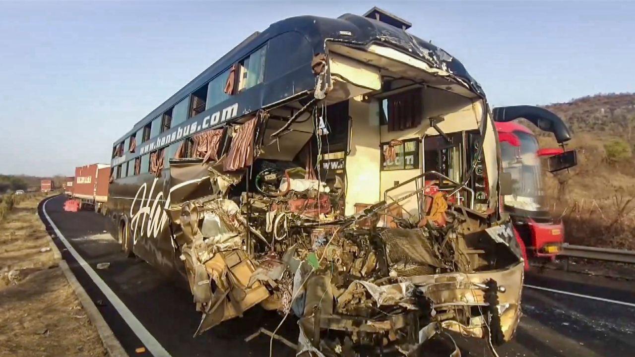 In photos massive chain collision in Dhule leaves six dead, over 26 injured
