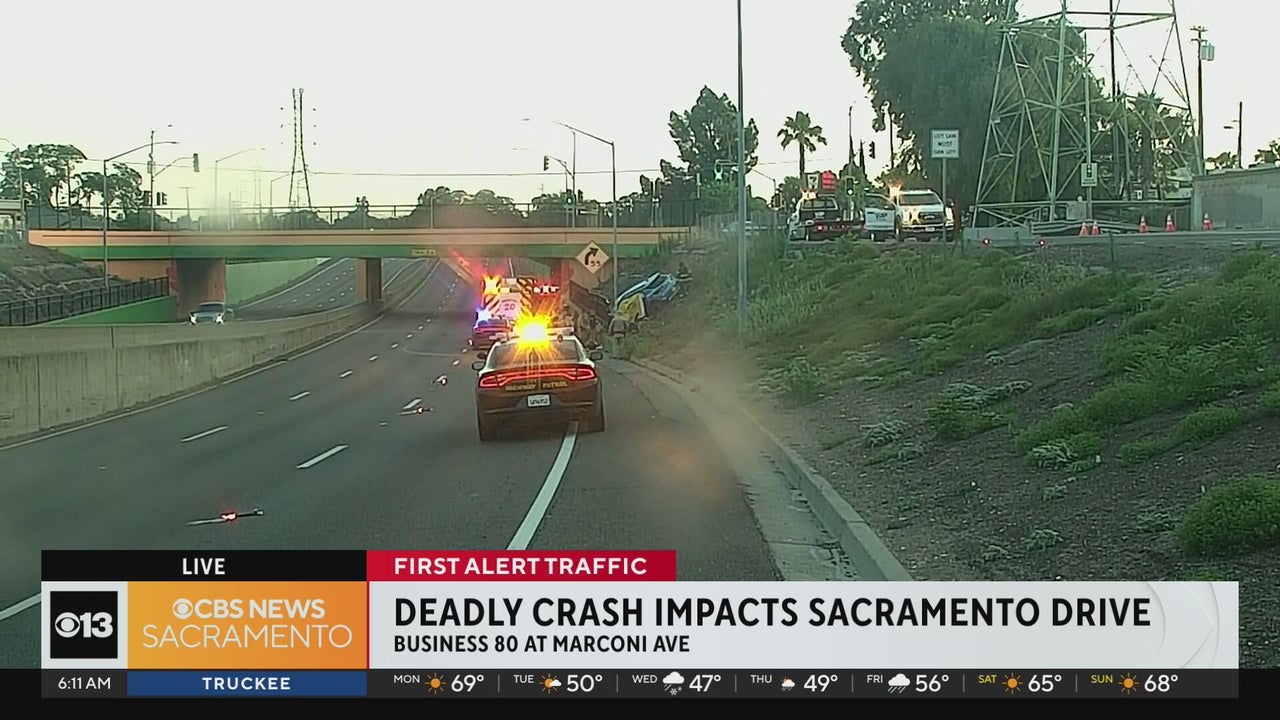 Deadly crash on Business 80 at Marconi Drive