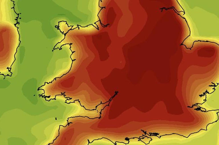 Met Office weather maps show when heatwave will end as Wales turns red hot