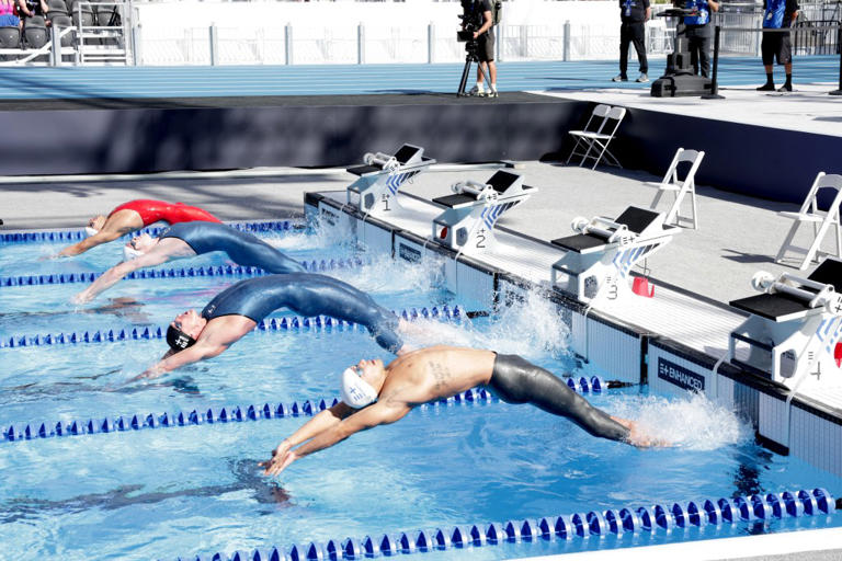 Enhanced Games sprinters get into dispute after 100 meter race