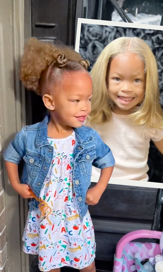 Mom lets 4-year-old get a silk press