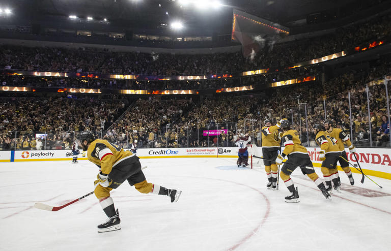 Knights notebook: Hertl’s timely goal, MacKinnon hobbled highlight Game 3