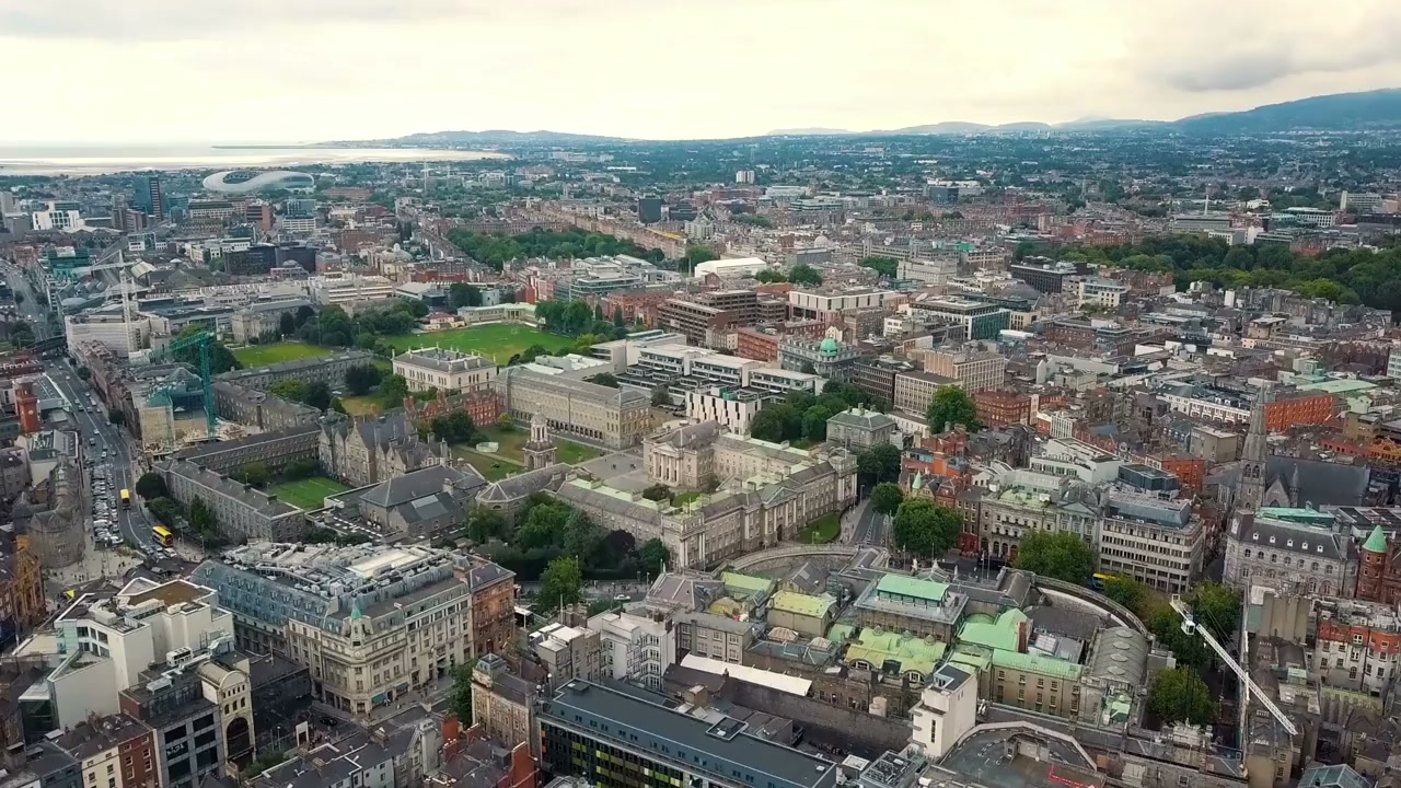 Trinity College, Dublin: Drone views of Irish timeless campus