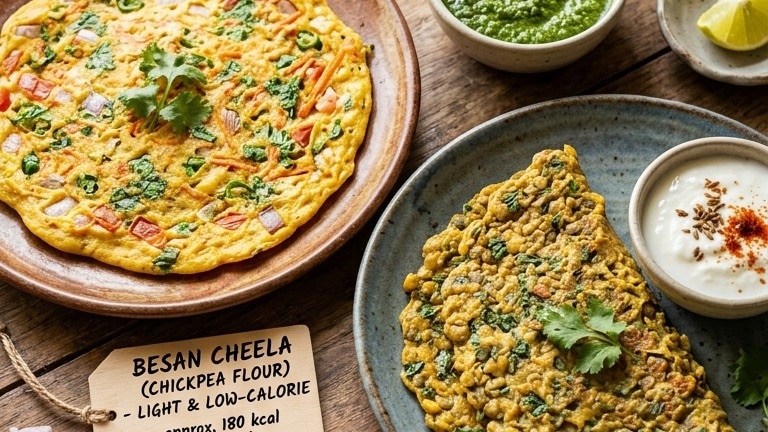 Besan cheela or dal cheela: Which breakfast is better for weight loss?