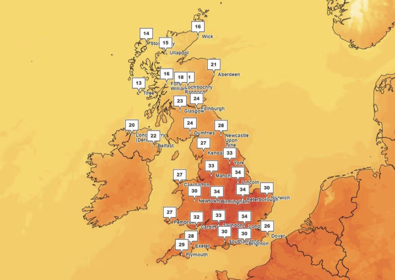 London could swelter in 36C as record-breaking May heatwave peaks