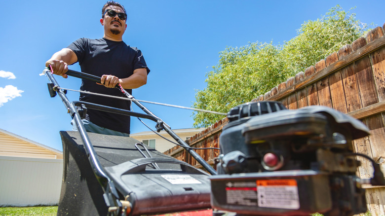 What is the average lifespan of a gas-powered lawn mower?