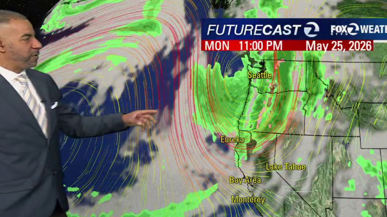 Weather forecast for Monday, May 25
