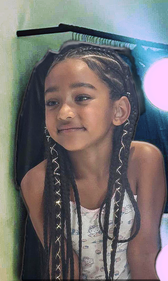 Chicago West gets box braids