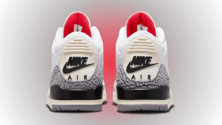 Air Jordan 3 'White Cement' — The blueprint of the silhouette is ...