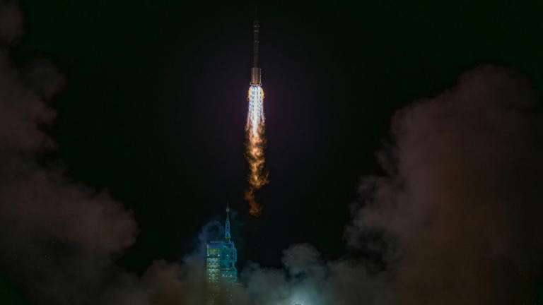 China launches astronauts into space - as lunar race intensifies