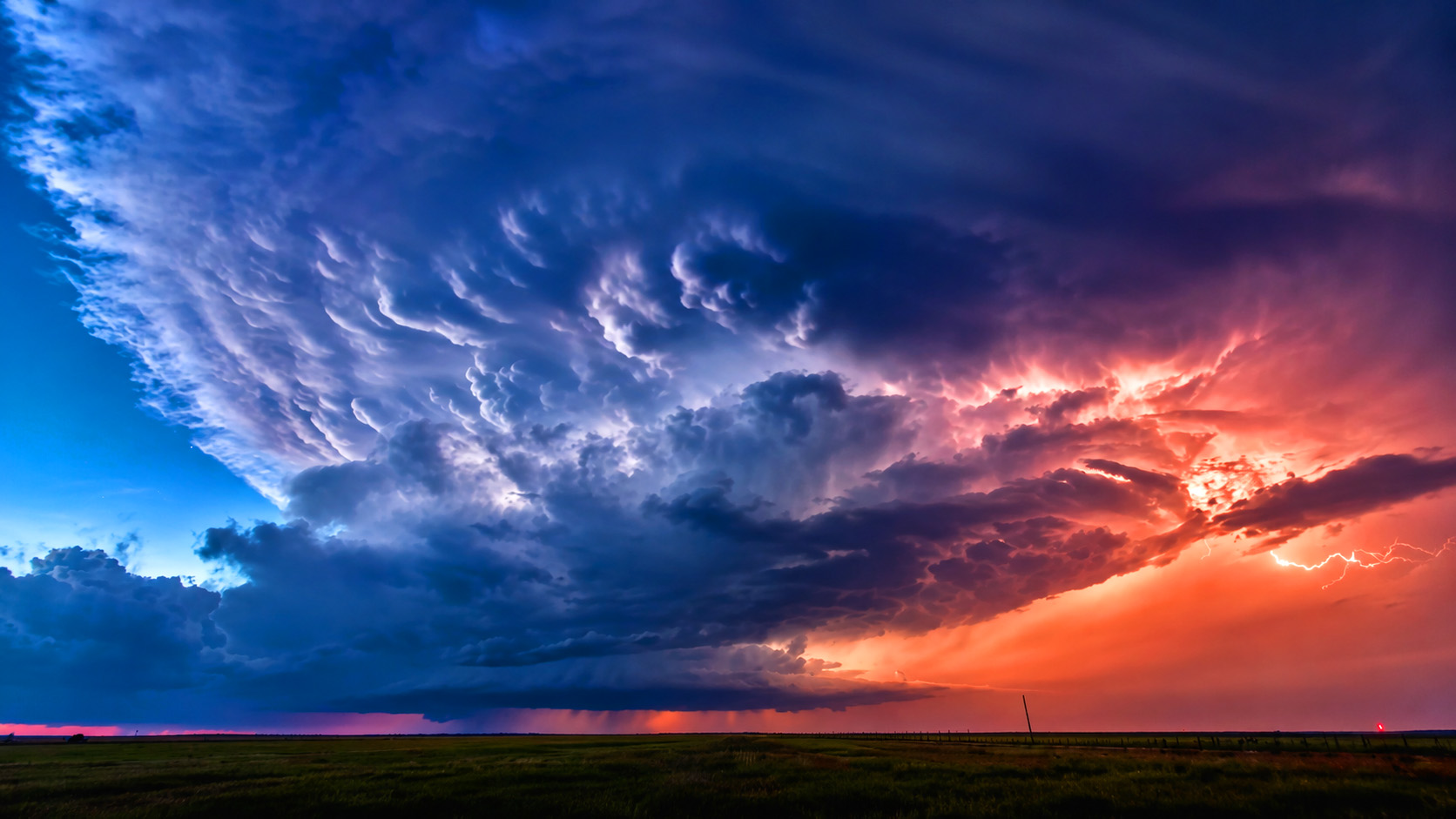 A Massive Storm Rolling Over Red River’s Mountain Valley