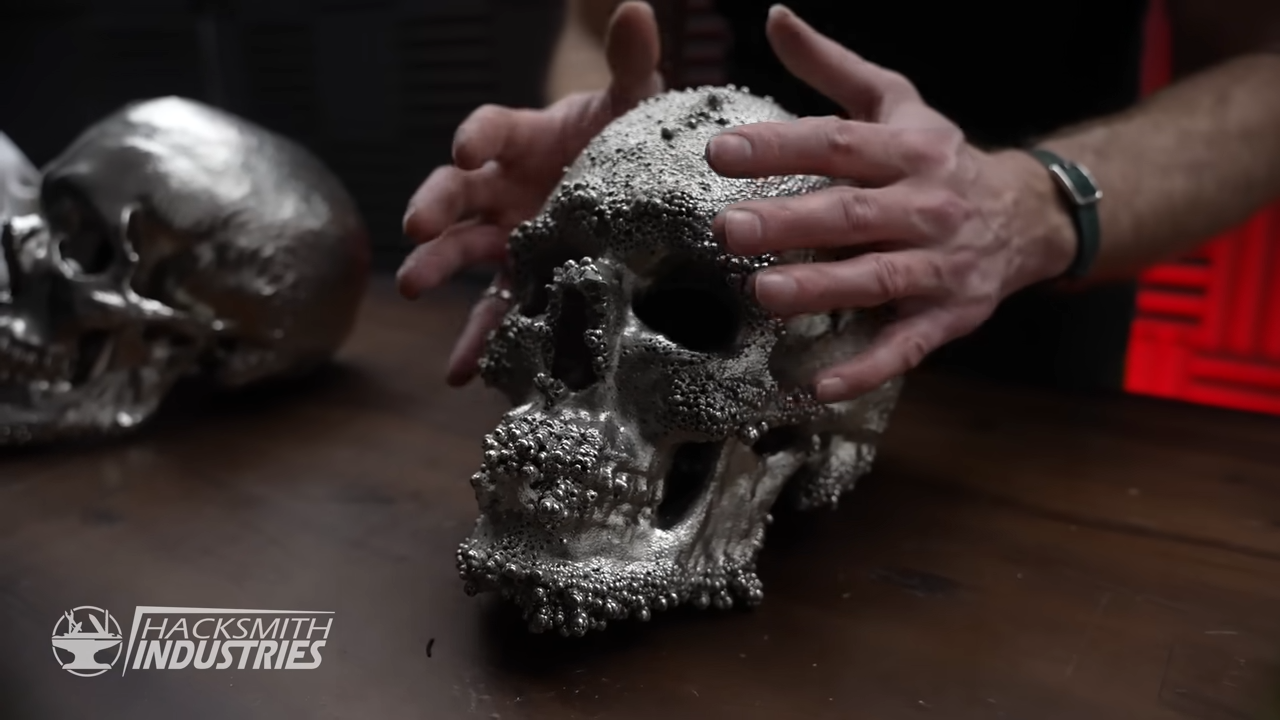 Watch him fire an adamantium bullet straight through a metal skull
