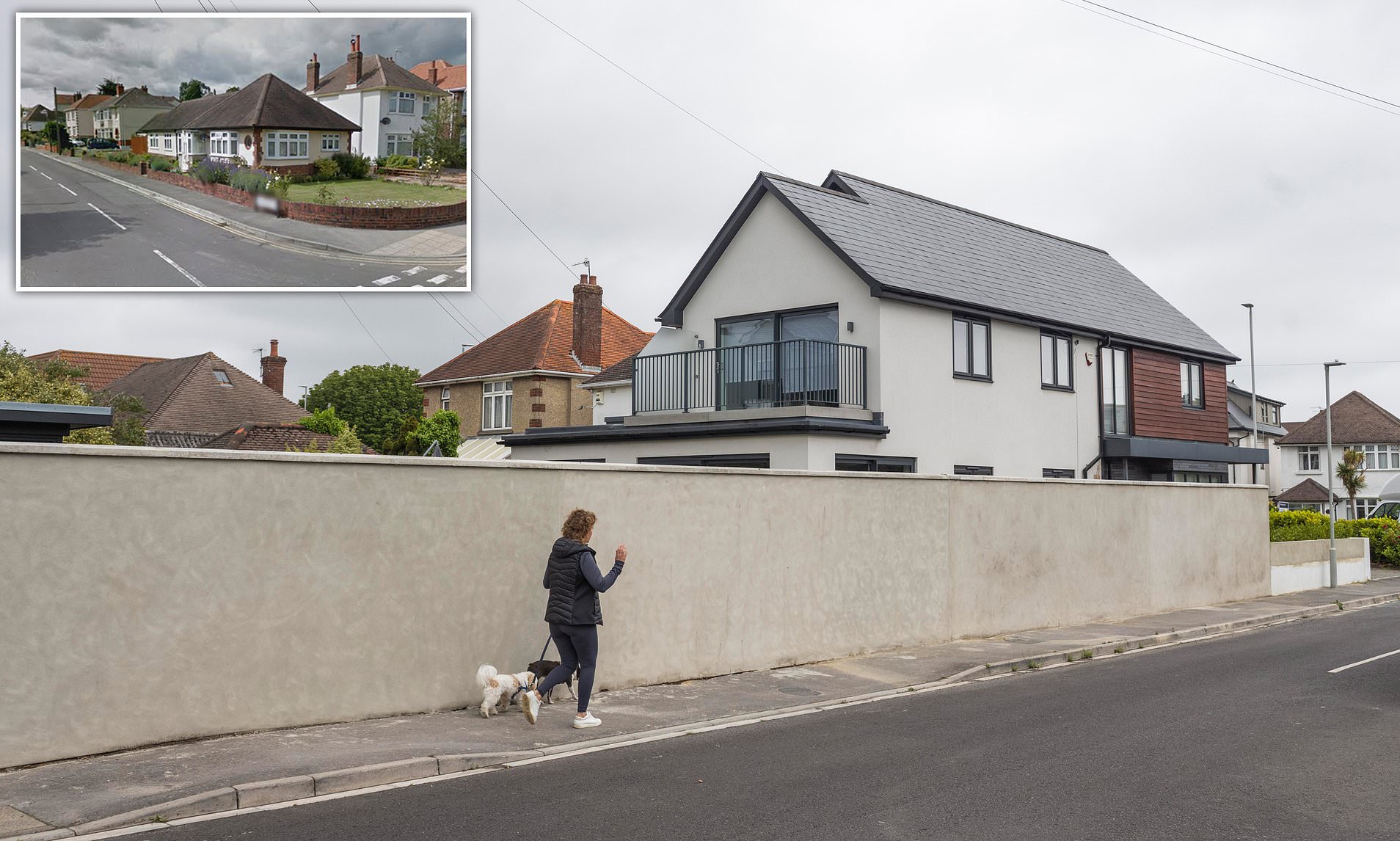 Sandbanks residents turn on neighbour who erected 7ft 'Berlin Wall ...