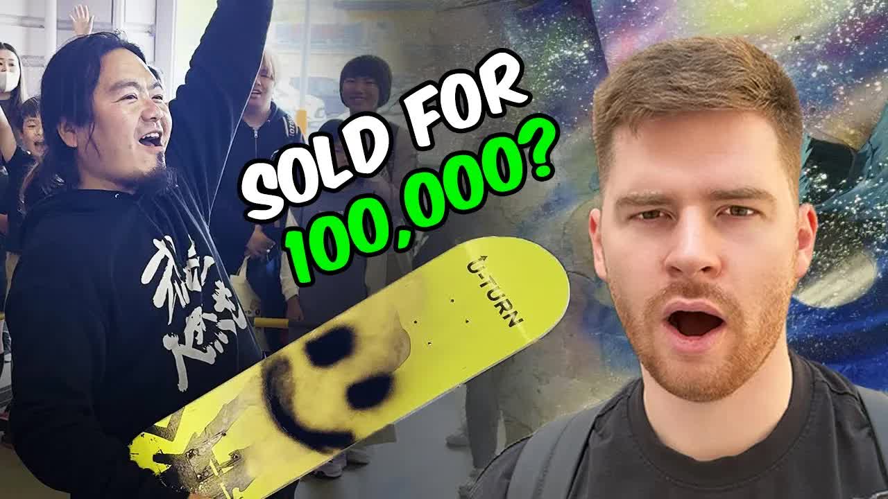 Auctioning off a cheap skateboard for $3000!