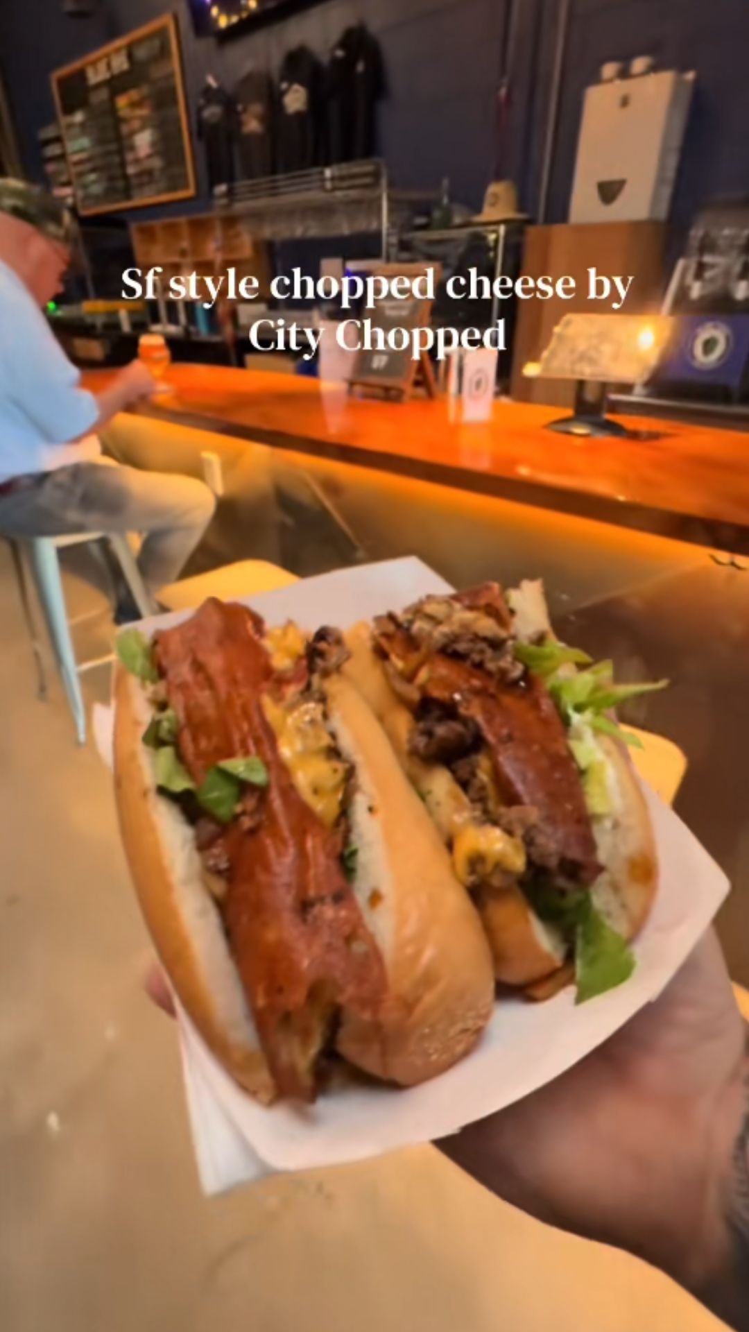 Chopped cheese night: Visiting City Chopped with friends
