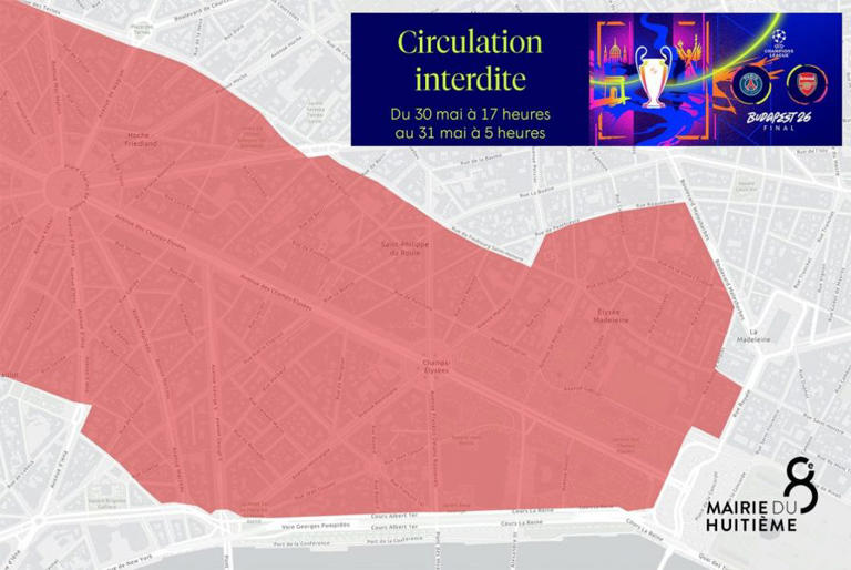 PSG vs Arsenal – Bans on the Champs-Elysées surrounding the final