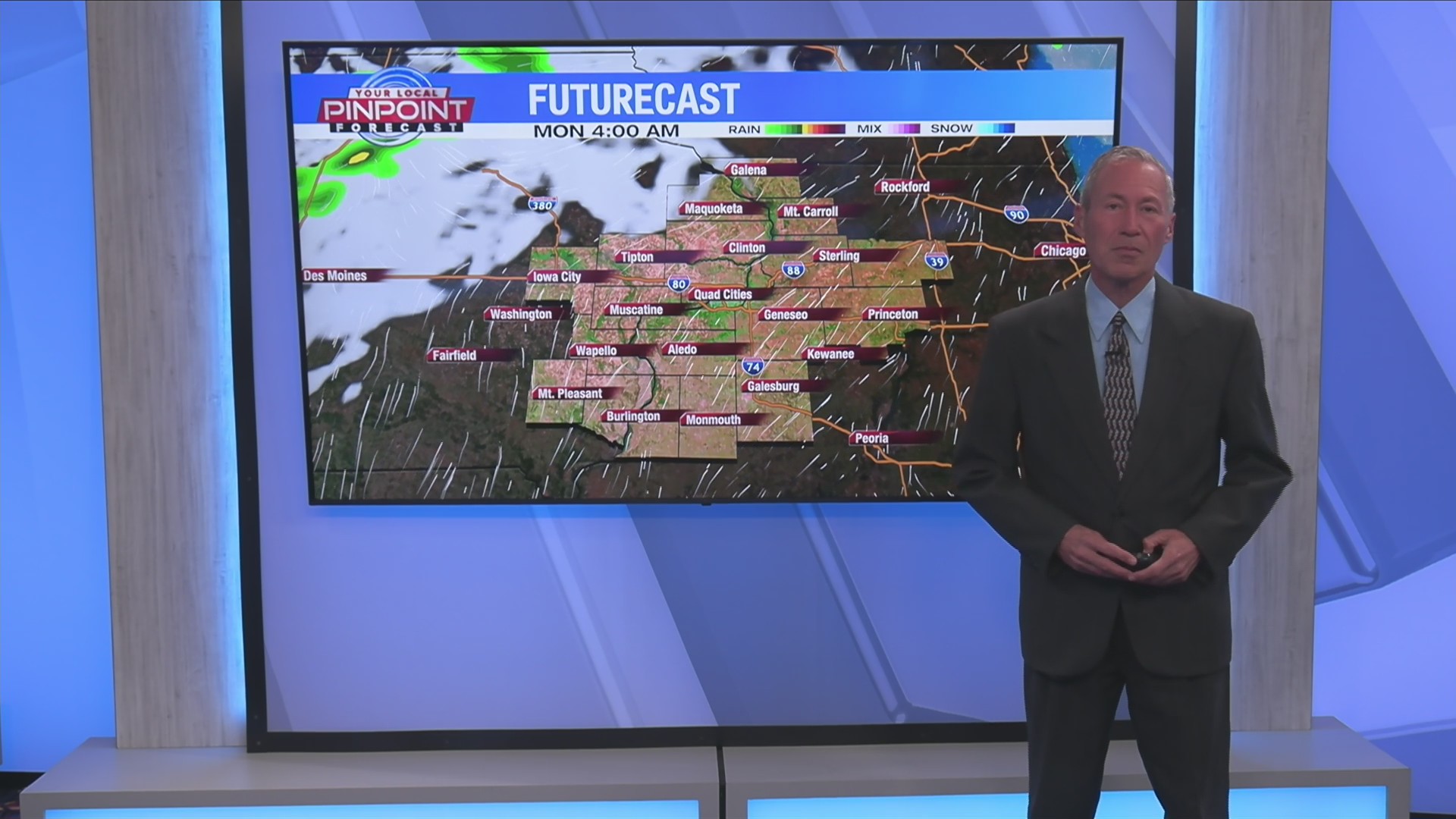 Limited rain chances for the Quad Cities