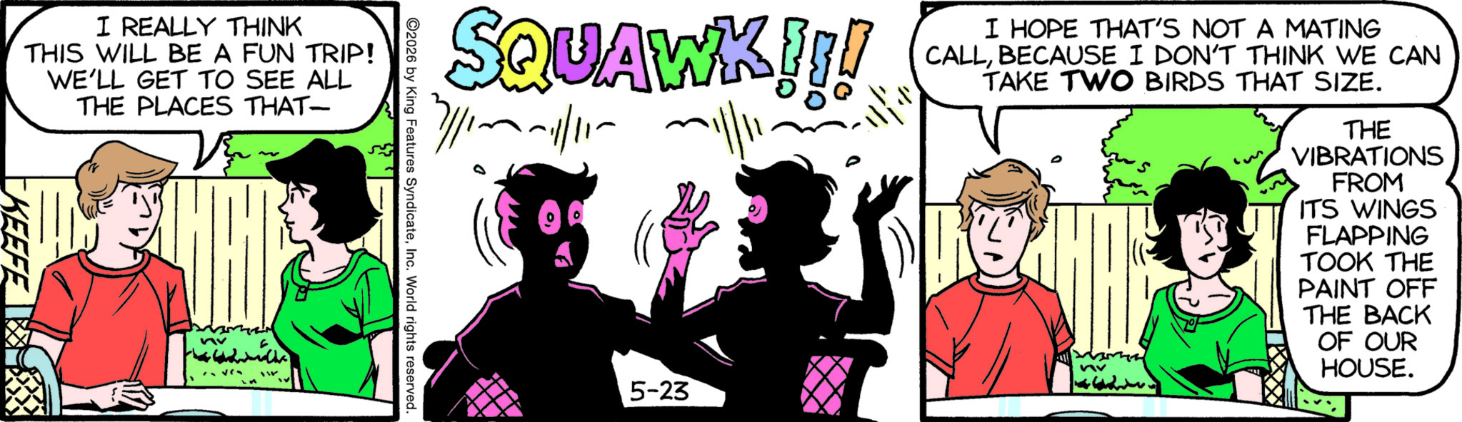 Sally Forth by Francesco Marciuliano; drawn by Jim Keefe