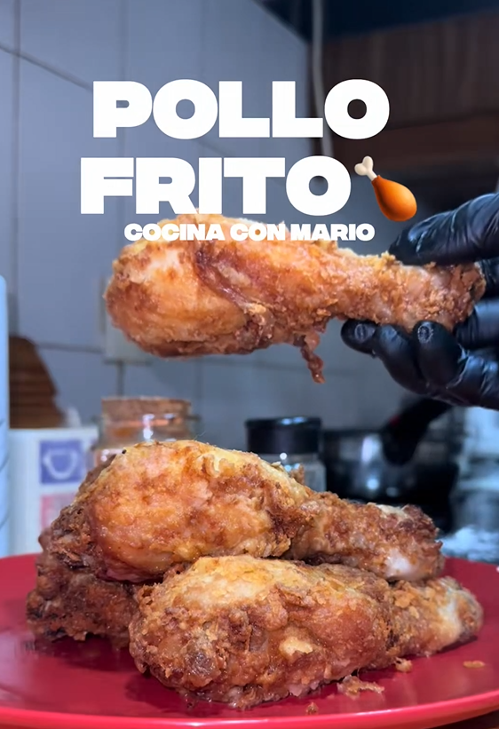 Pollo frito casero crujiente | Receta fácil y jugosa paso a paso