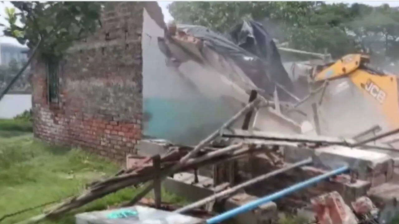 Watch: Bulldozers raze alleged illegal TMC-linked structures in West Bengal