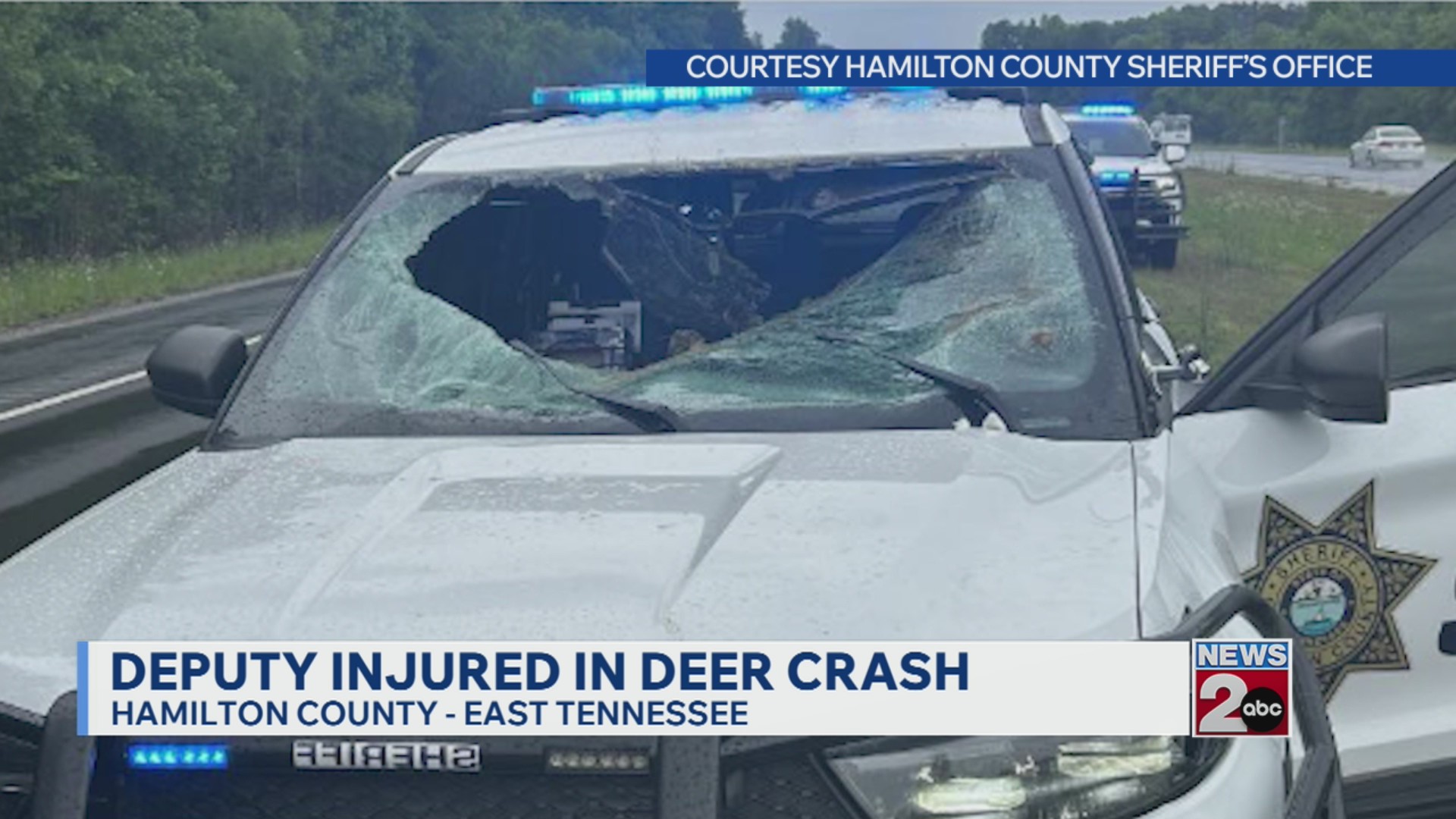 Hamilton County deputy injured in crash involving deer