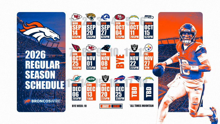 Denver Broncos 2026 schedule wallpaper