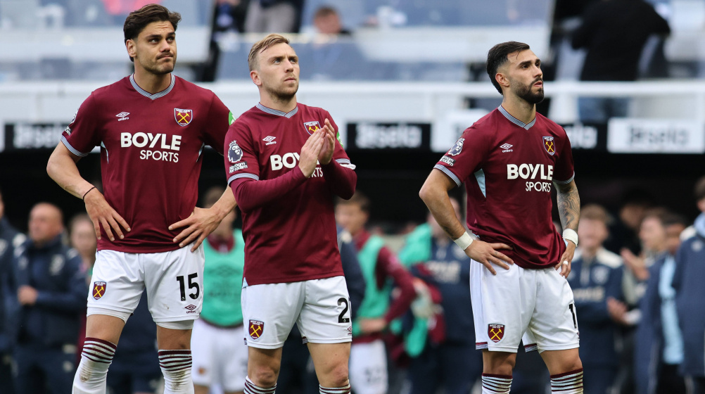Too big to fail ist vorbei: West Hams Abstieg trifft Premier League ...