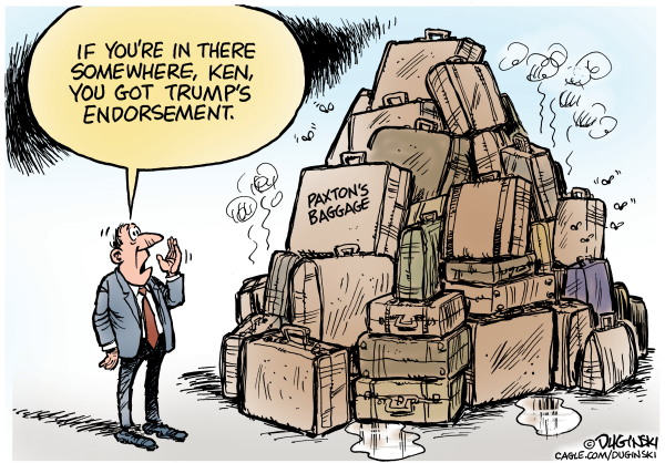 The latest political cartoons from Paul Duginski