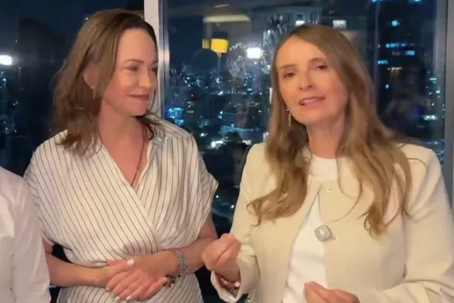 Paloma Valencia se reunió con María Corina Machado, líder de la ...